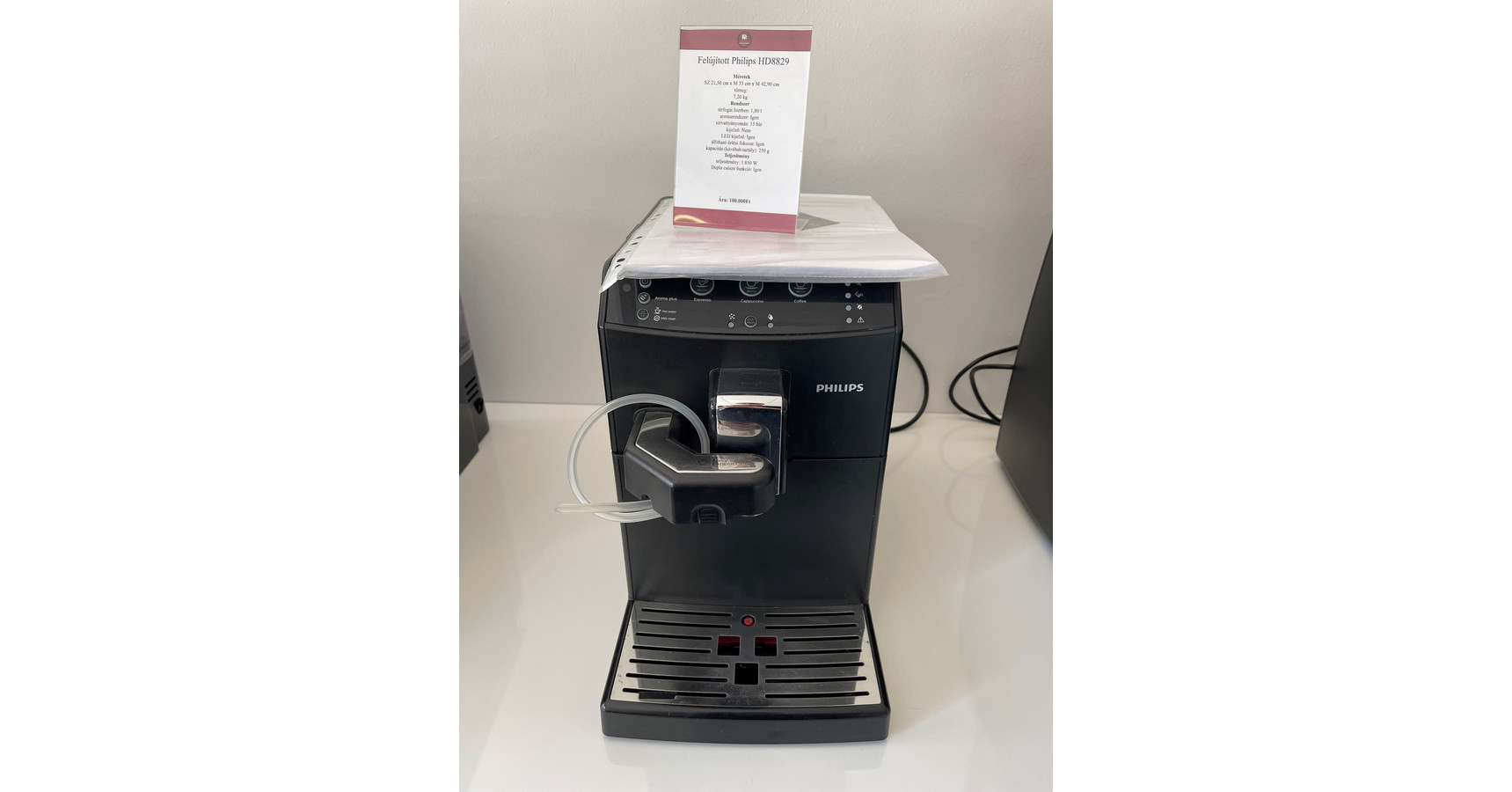 Philips HD8829 kávéfőző 12 hónap garanciával - Felújított/Használt ...